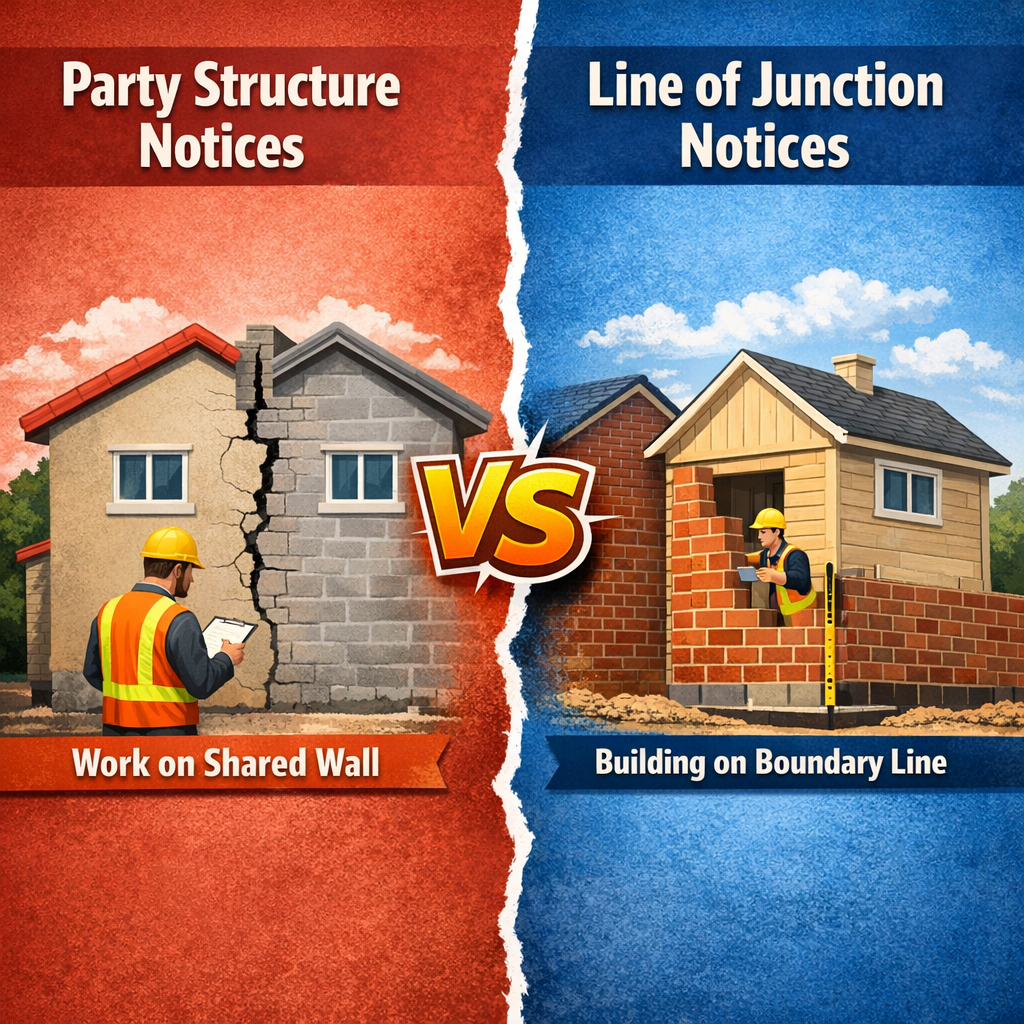 Party Structure Notices vs Line of Junction Notices: What UK Homeowners ...